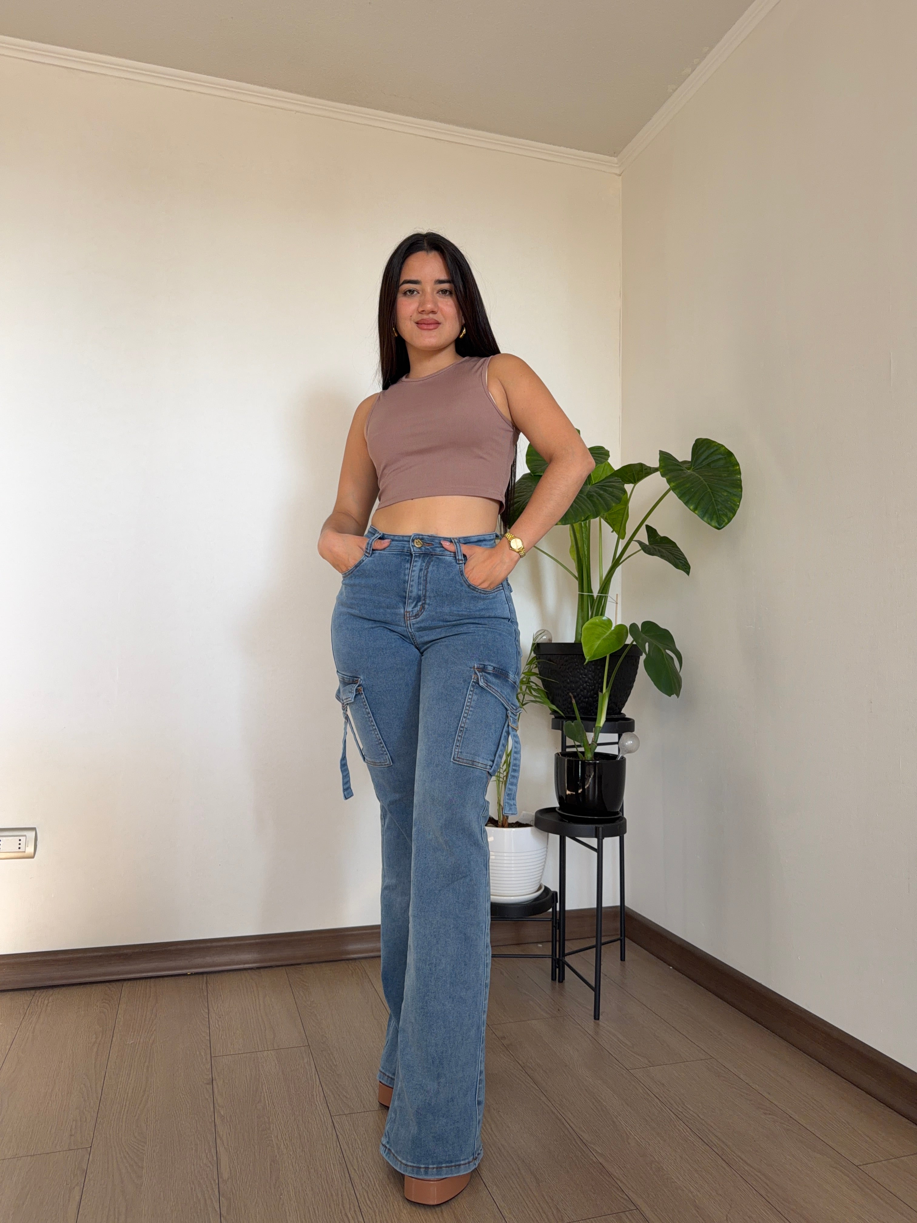 Flare cargo blue – clotheslovely